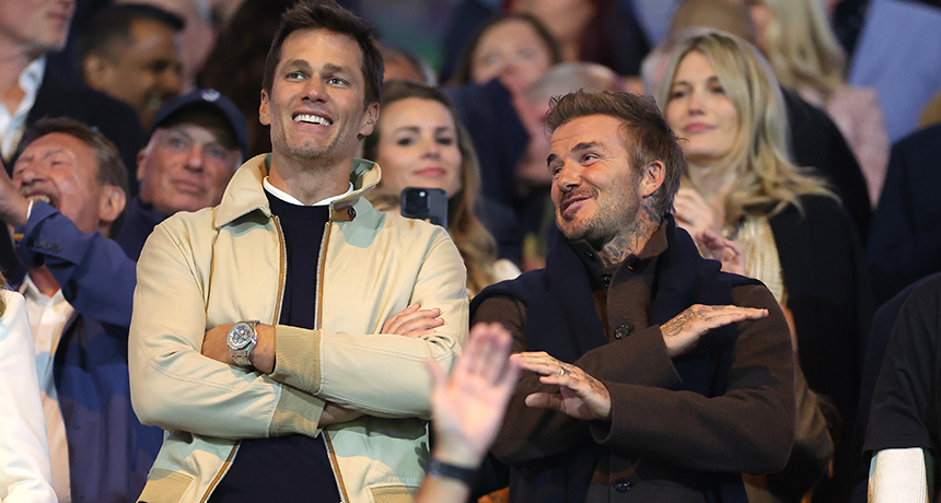 Tom Brady and David Beckham came to watch an England third division ...