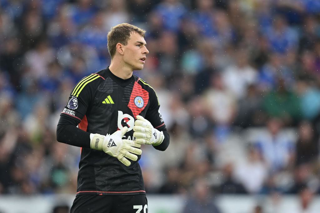 A new star on the horizon? Leicester goalkeeper Hermansen made 13 saves ...
