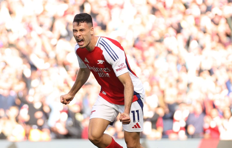 Long-awaited goal. Martinelli scored for Arsenal for the first time ...