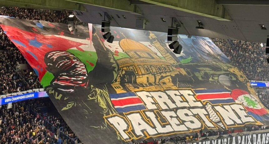 How Did UEFA Let This? PSG Fans Display "Free Palestine" Banner Before ...