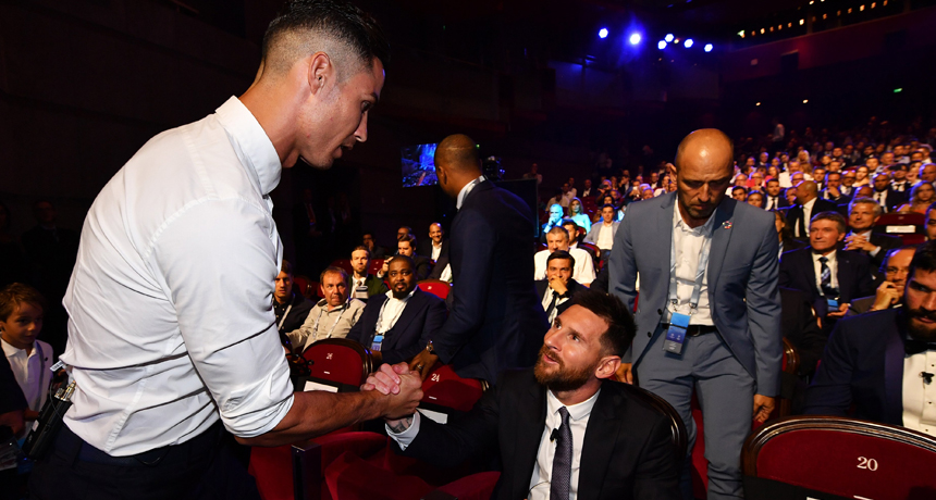 Icons of football. How Messi and Ronaldo gave a joint interview five ...
