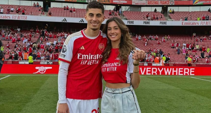 Arsenal star Kai Havertz announces he’s expecting a child in touching ...