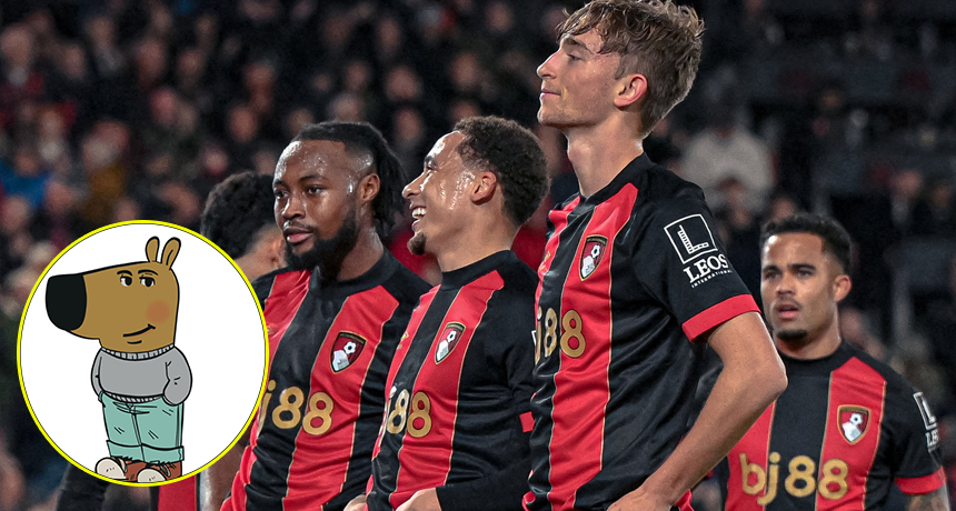 New trend? Bournemouth's defender Huijsen recreates viral 'Chill guy ...