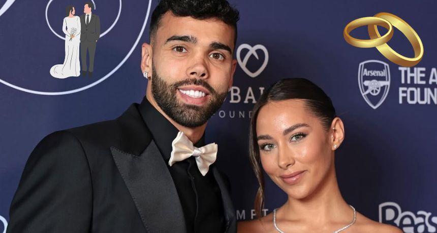 Wedding bells ring! Arsenal goalkeeper David Raya ties the knot ...