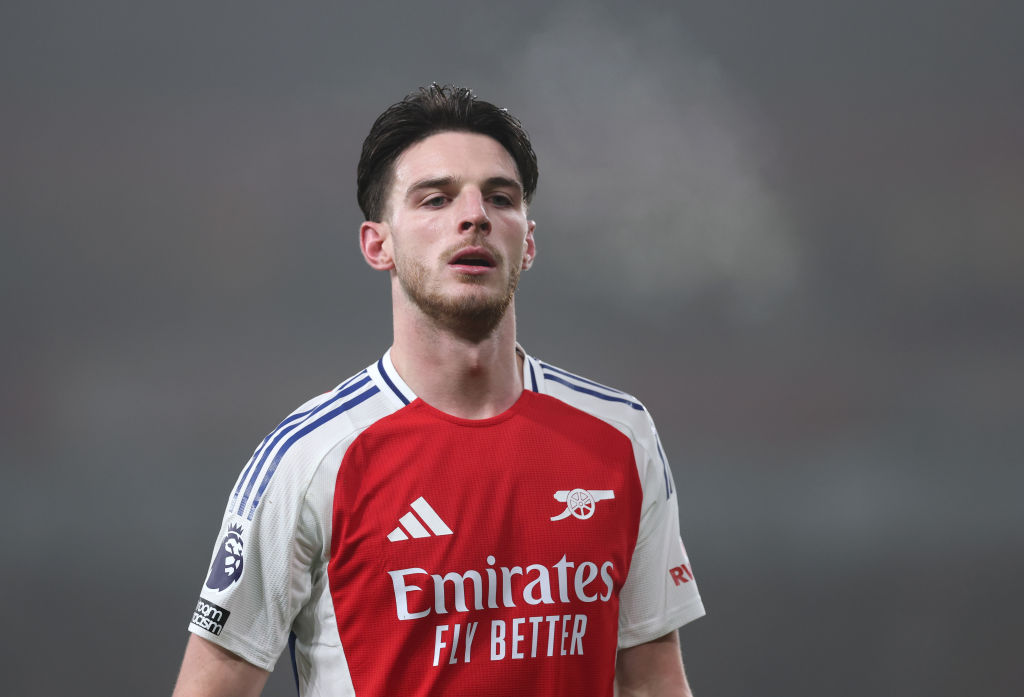 Reason revealed for Declan Rice starting on Arsenal's bench against ...