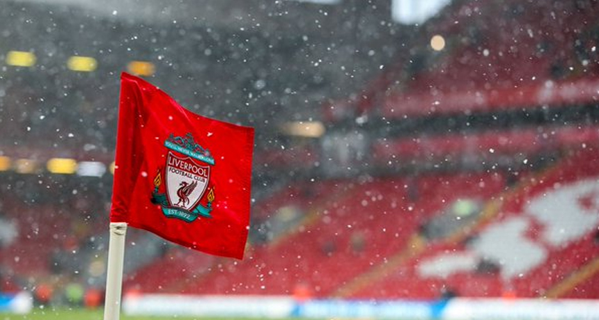 Video shows snow-covered Anfield as heavy snowfall continues | Dailysports