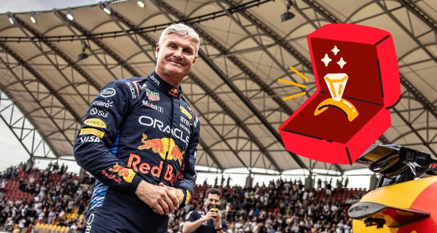 F1 legend David Coulthard proposes to model girlfriend 24 years his ...
