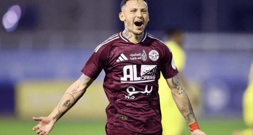 The former Mamelodi Sun Downs star opens his scoring account in Saudi ...