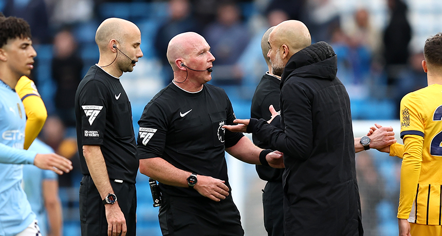 Former FIFA referee deemed Doku's yellow card for simulation a mistake ...
