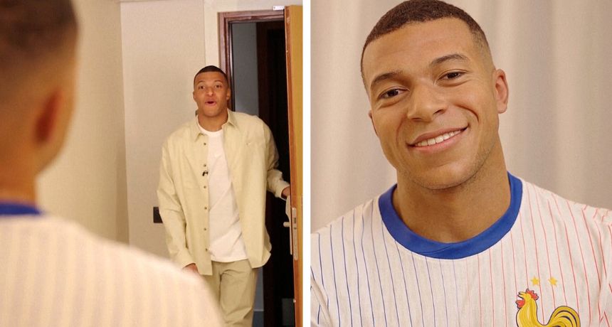 A spitting image! Mbappe meets his wax statue for Madame Tussauds ...