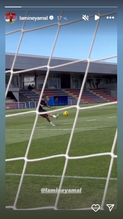 Perfect strikes! Lamine Yamal demonstrates his shooting prowess in ...