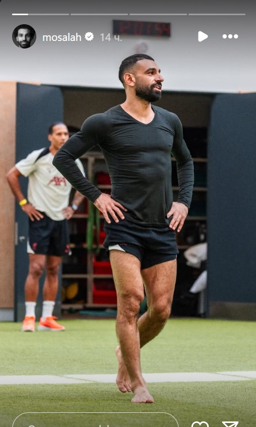 Mo Salah a partagé des images de l'entraînement à la base du club de ...