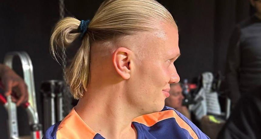 When it's time to refresh: Erling Haaland photographed with a bottle of ...