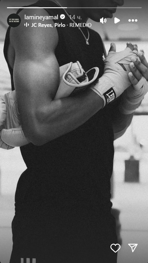 Il a montré ses muscles. Lamine Yamal a partagé une photo personnelle ...