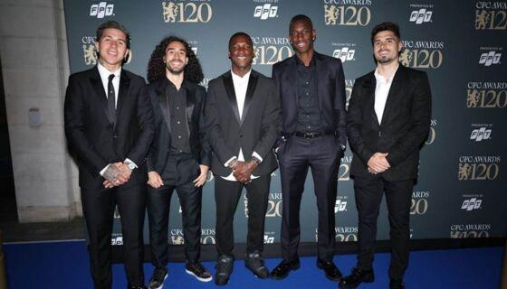 Chelsea footballers don sharp suits at end-of-season club party ...