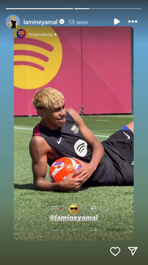 Chilling under the sun: Yamal shares personal training video from ...