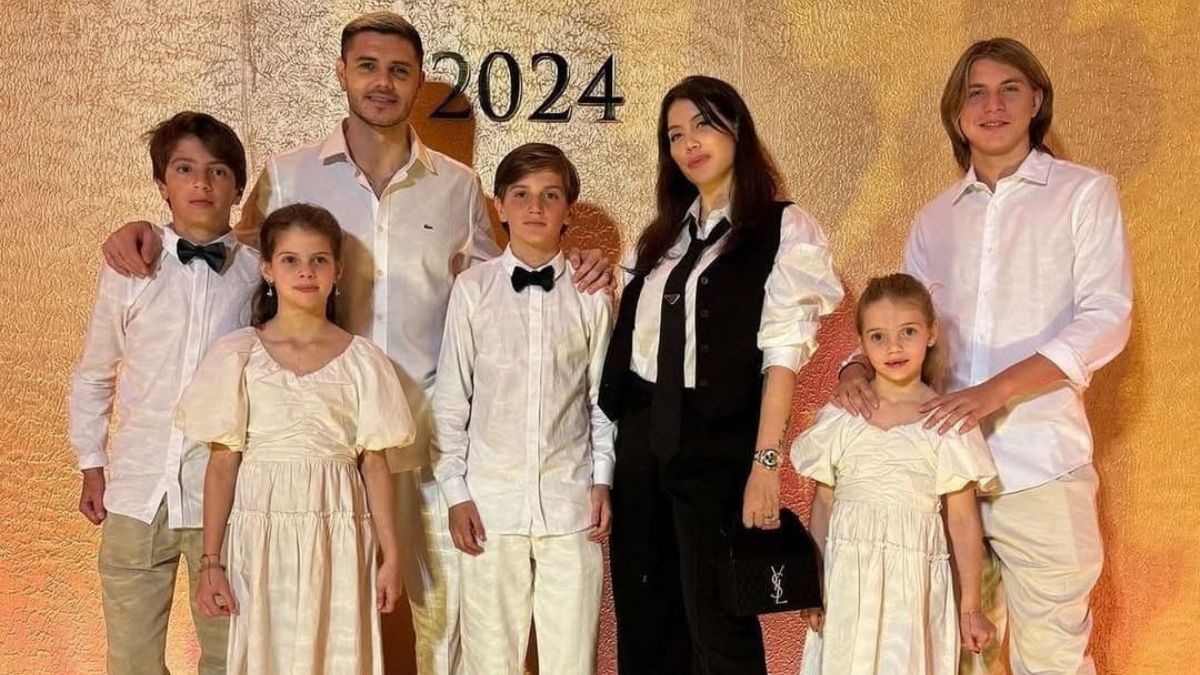 “I miss you”: Mauro Icardi shares photo with his daughters and Wanda ...