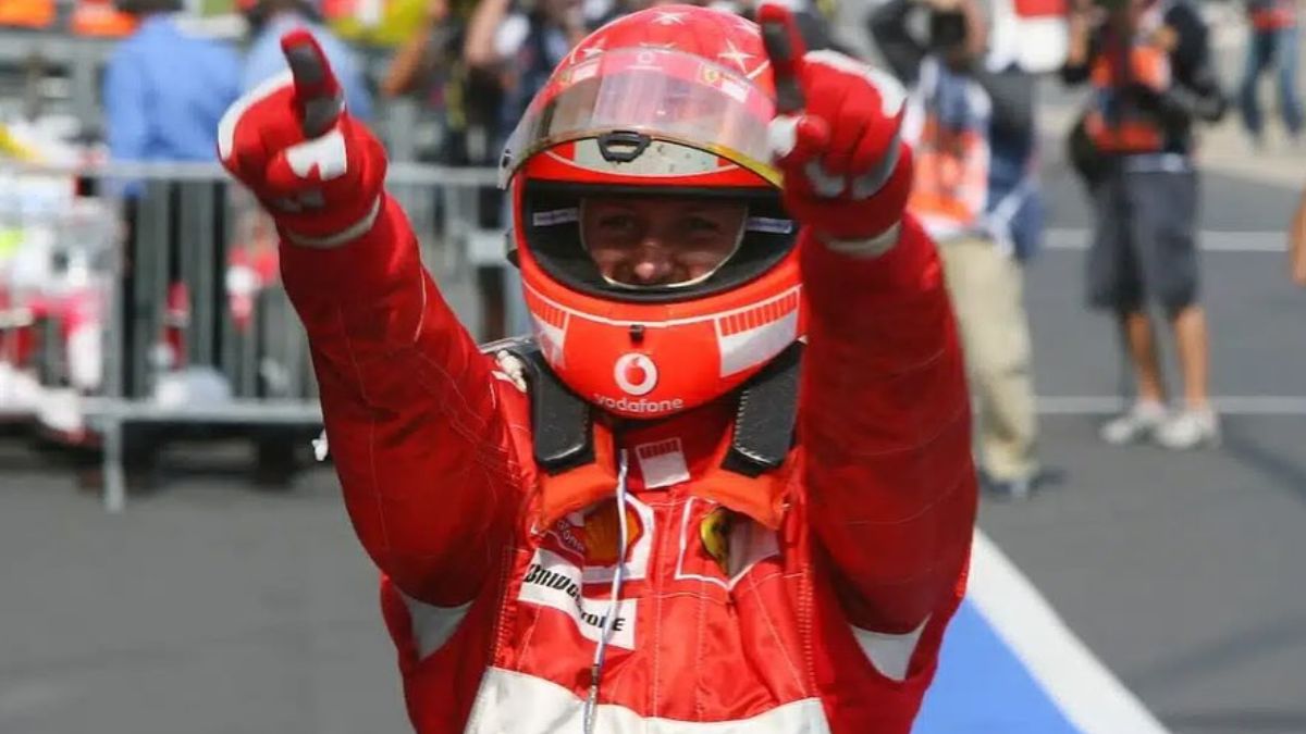 Michael Schumacher's car, with which he won the Monaco Grand Prix in ...