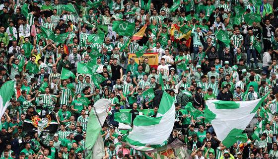 Wild support. Betis stadium packed to the rafters for UEFA Conference ...