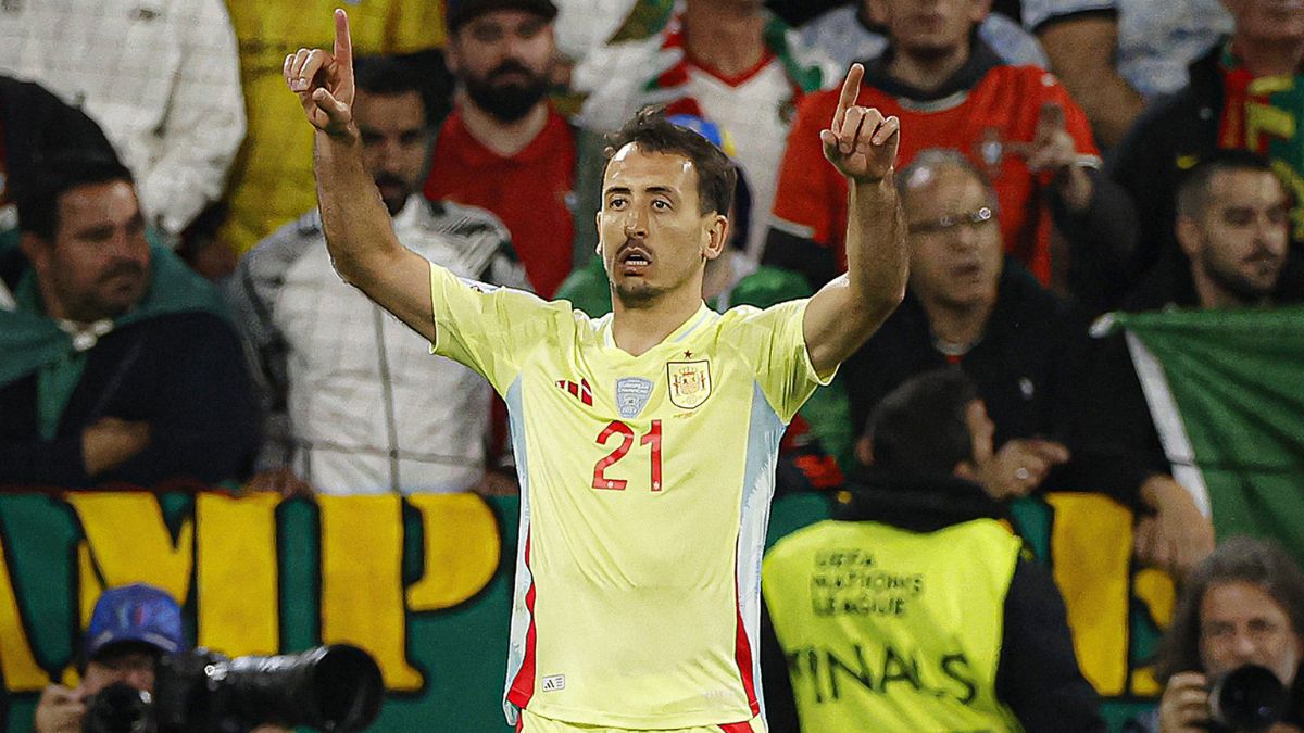 Made history. Oyarzabal becomes the first Spain player to score in ...