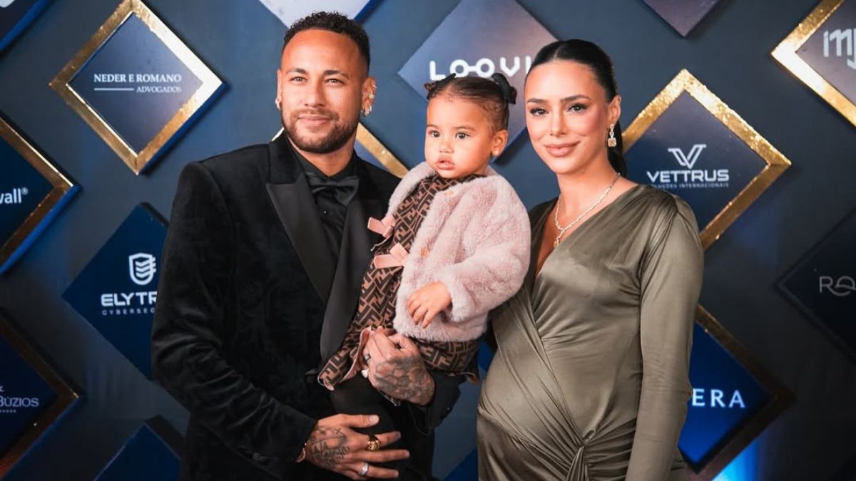Neymar compartió adorables imágenes con su hija y esposa en la gala ...