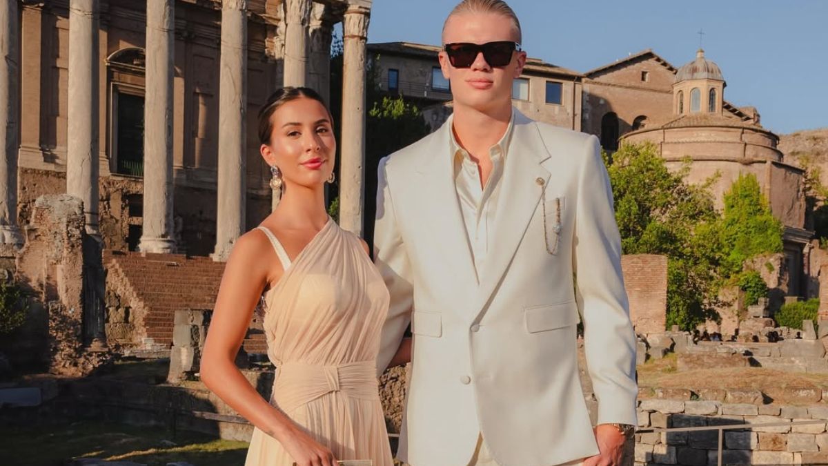Erling Haaland shares personal photo with girlfriend from Rome ...