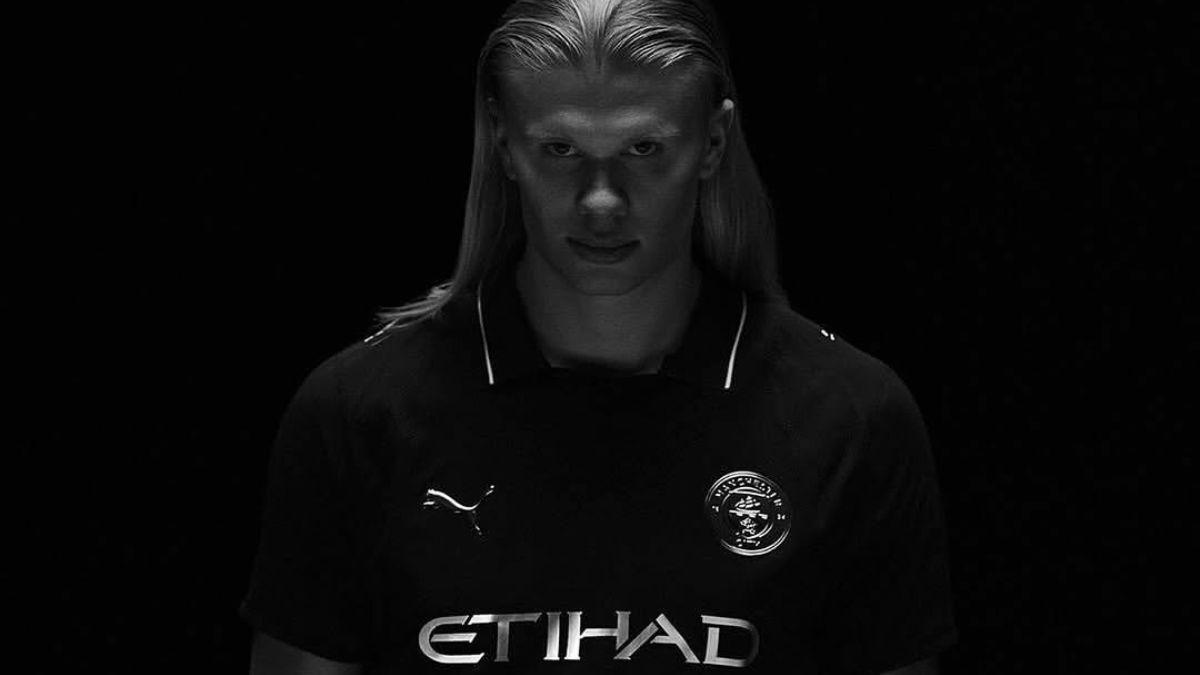 Erling Haaland models Manchester City's new away kit | Dailysports