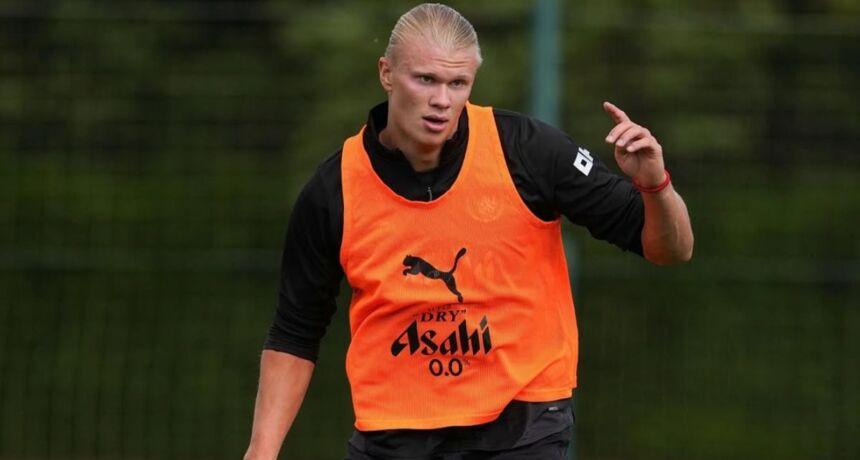 Erling Haaland shares first training photos with Manchester City ...