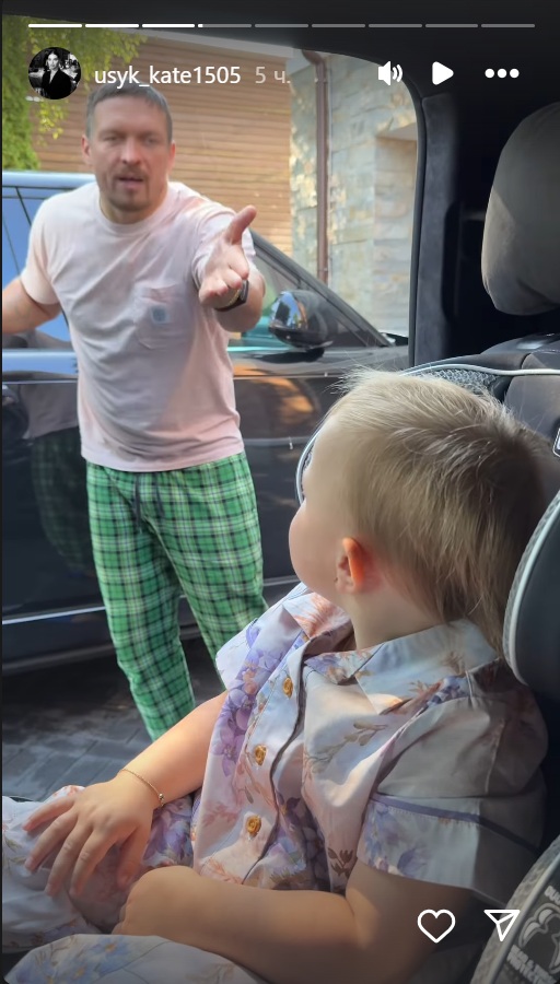 The gentlest dad: Kateryna Usyk shows touching moments between her ...
