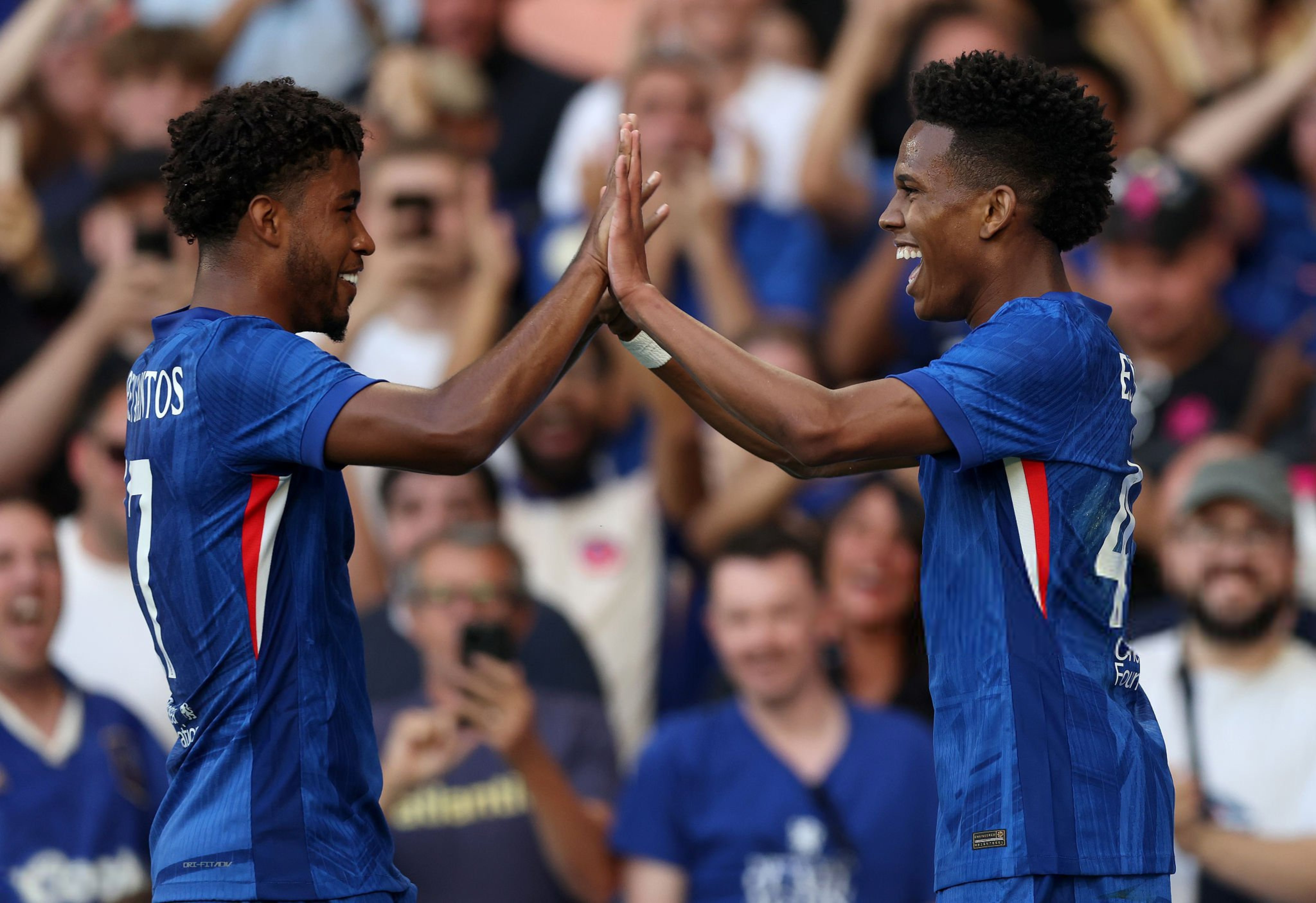 A debut to remember. Estêvão scores his first goal for Chelsea ...