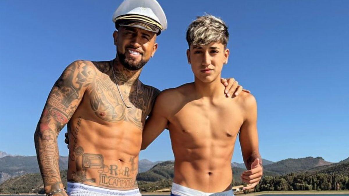 Father and son bond. Arturo Vidal gets matching tattoos with his eldest ...