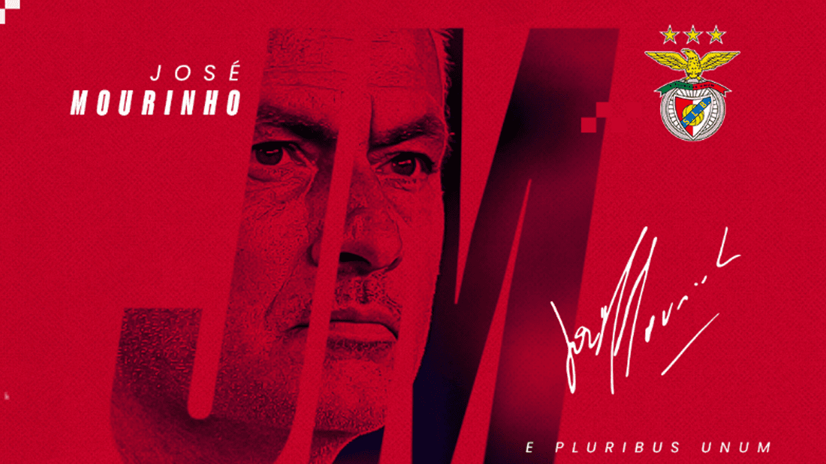 Officiel : José Mourinho est le nouvel entraîneur principal du Benfica ...