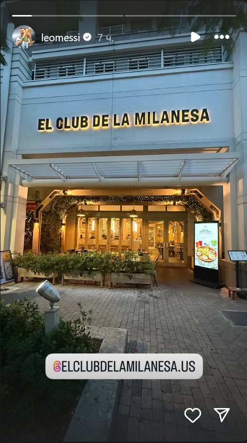 Delicious dinner. Leo Messi shares photos from his Miami restaurant ...