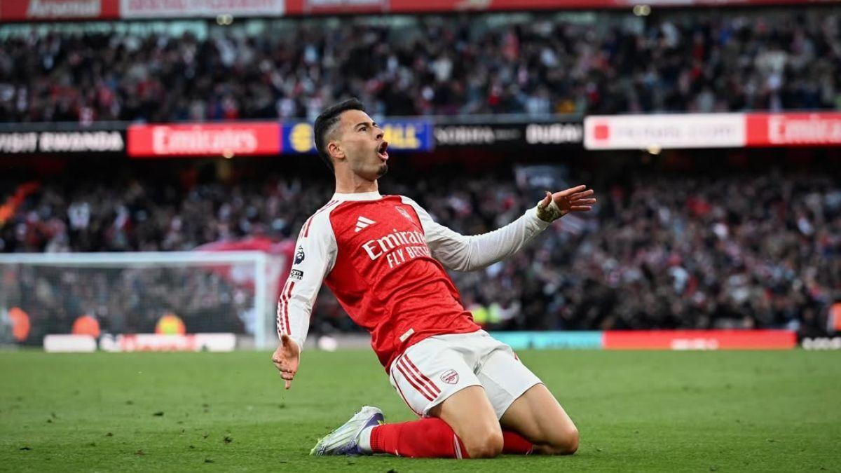 The power of love. Gabriel Martinelli's girlfriend inspired his goal ...