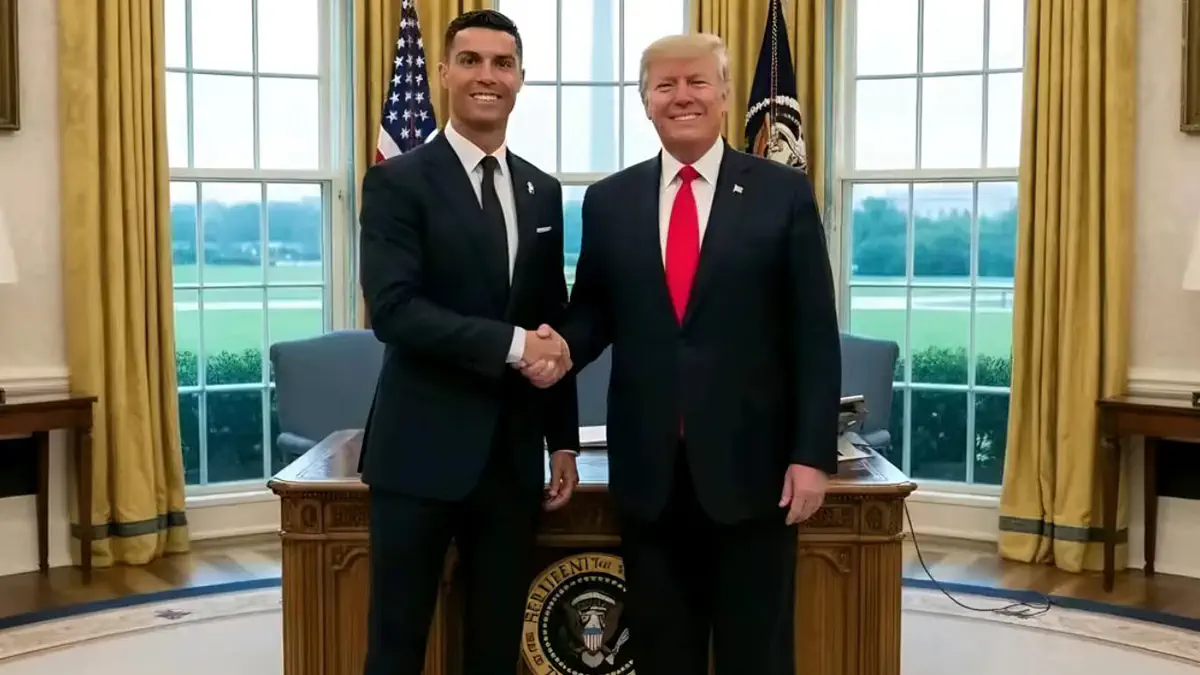 Événement marquant ! Cristiano Ronaldo a visité la Maison Blanche et a ...