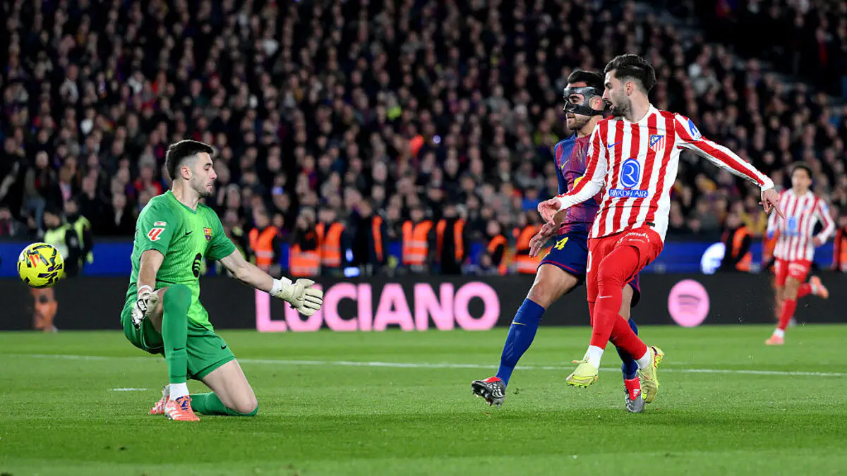 Centimetres decide it. Atlético Madrid score a razor-thin goal against ...