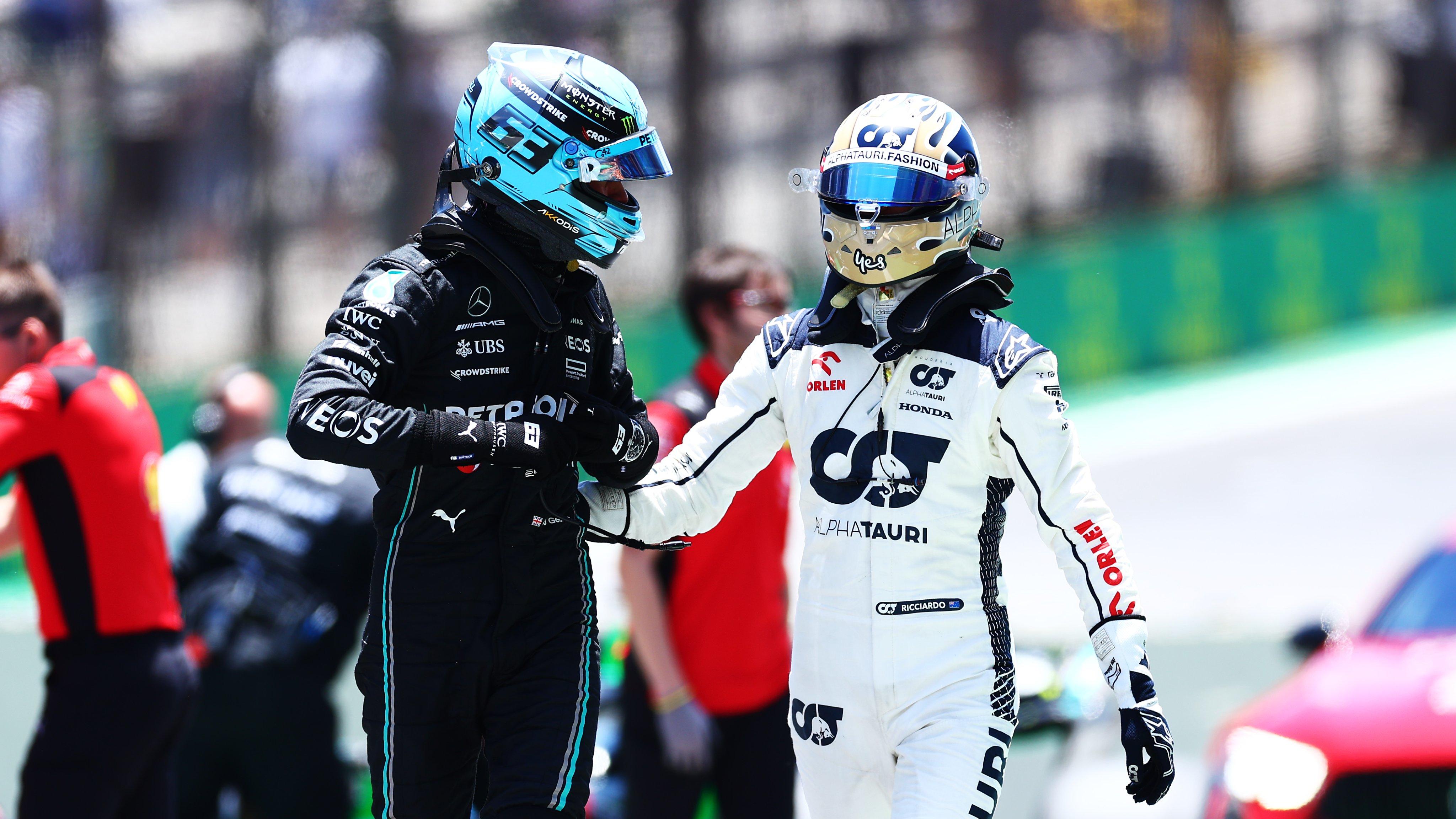 F1. Crazy sprint in Brazil: fight for all positions, Hamilton loses to ...