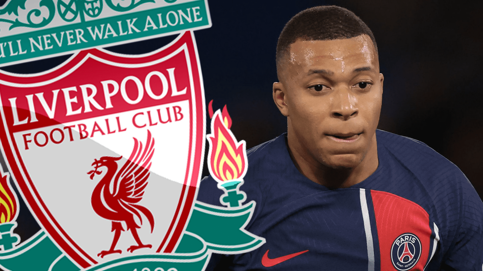 Mbappé's possible move to Liverpool is being discussed in England ...