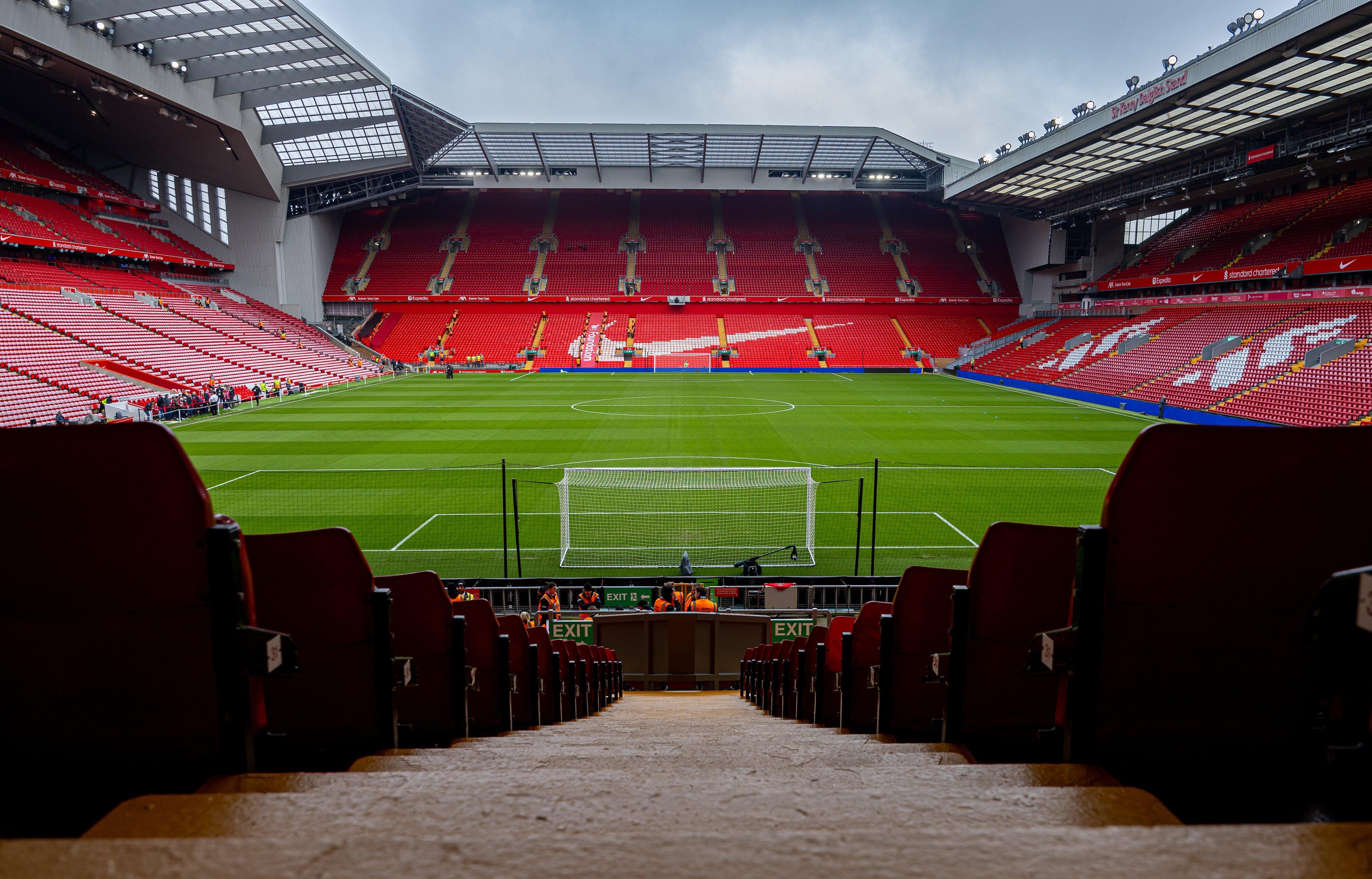 Liverpool has set a new attendance record at their home stadium in the ...