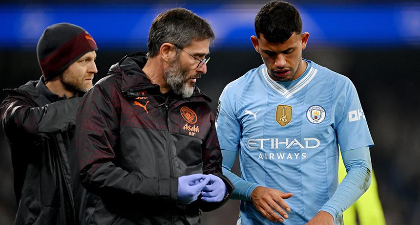 Manchester City midfielder suffered a horrific injury in the match ...
