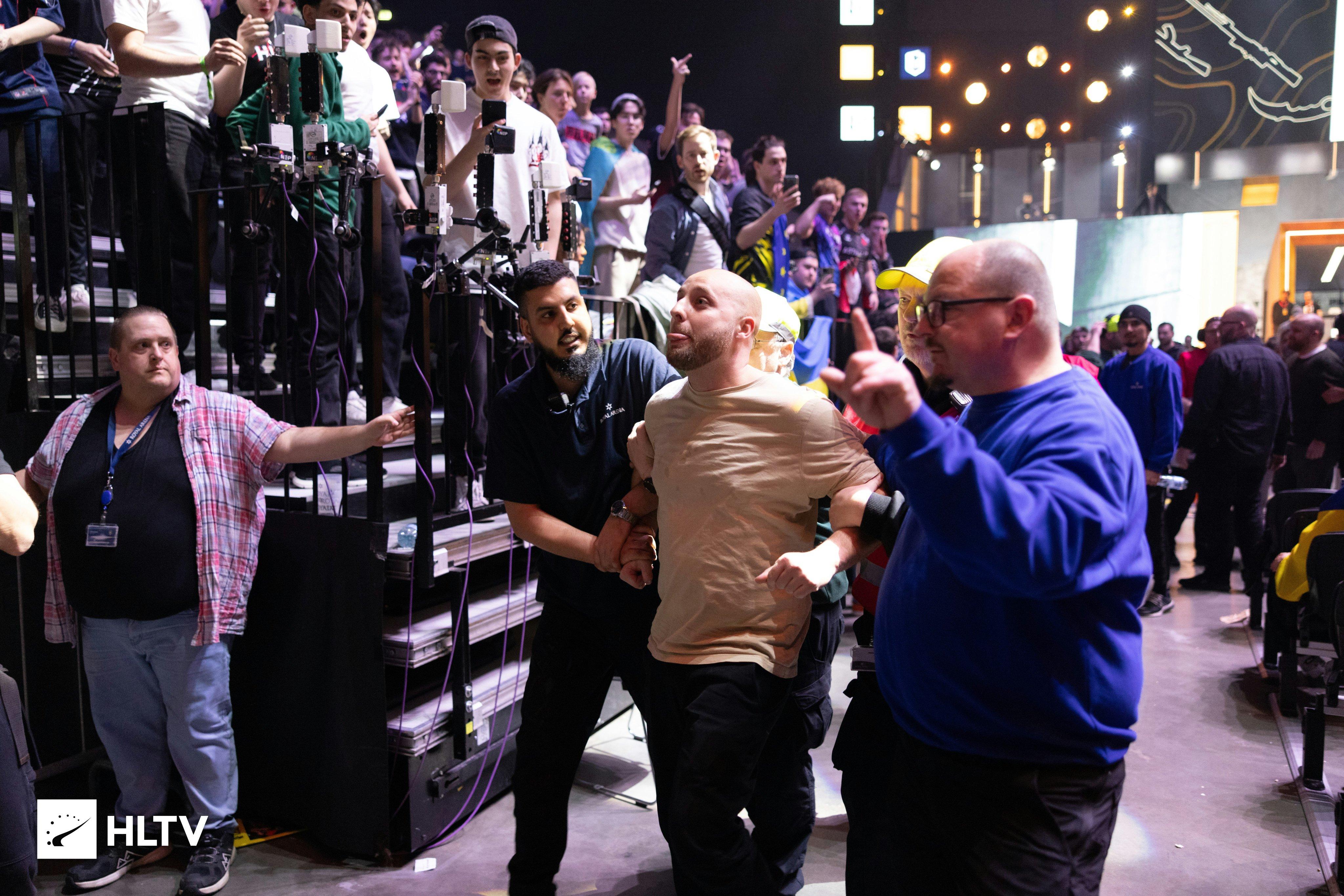 Unknown individuals stormed the stage during the CS2 Major tournament ...