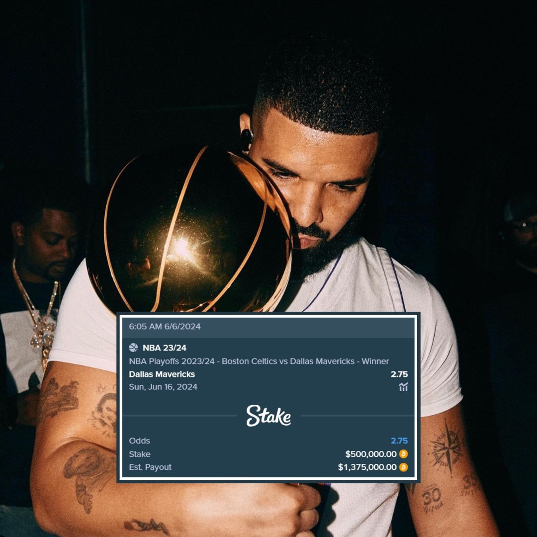 Drake, a rapper known for his failures, placed bets on the NBA and ...