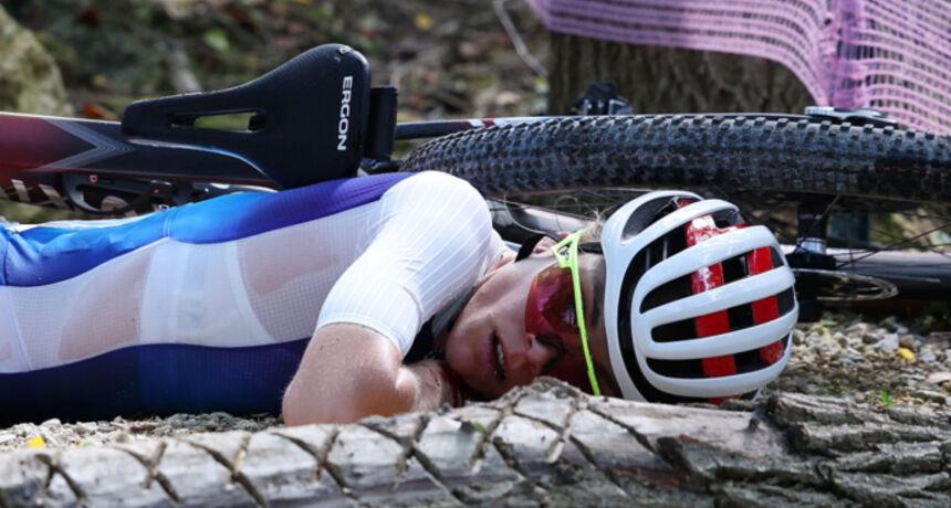 A French mountain biker suffered a horrific fall during a race at the ...