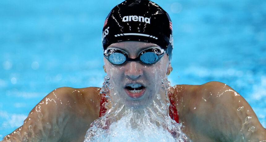 American Douglass wins debut Olympic gold in breaststroke swimming ...