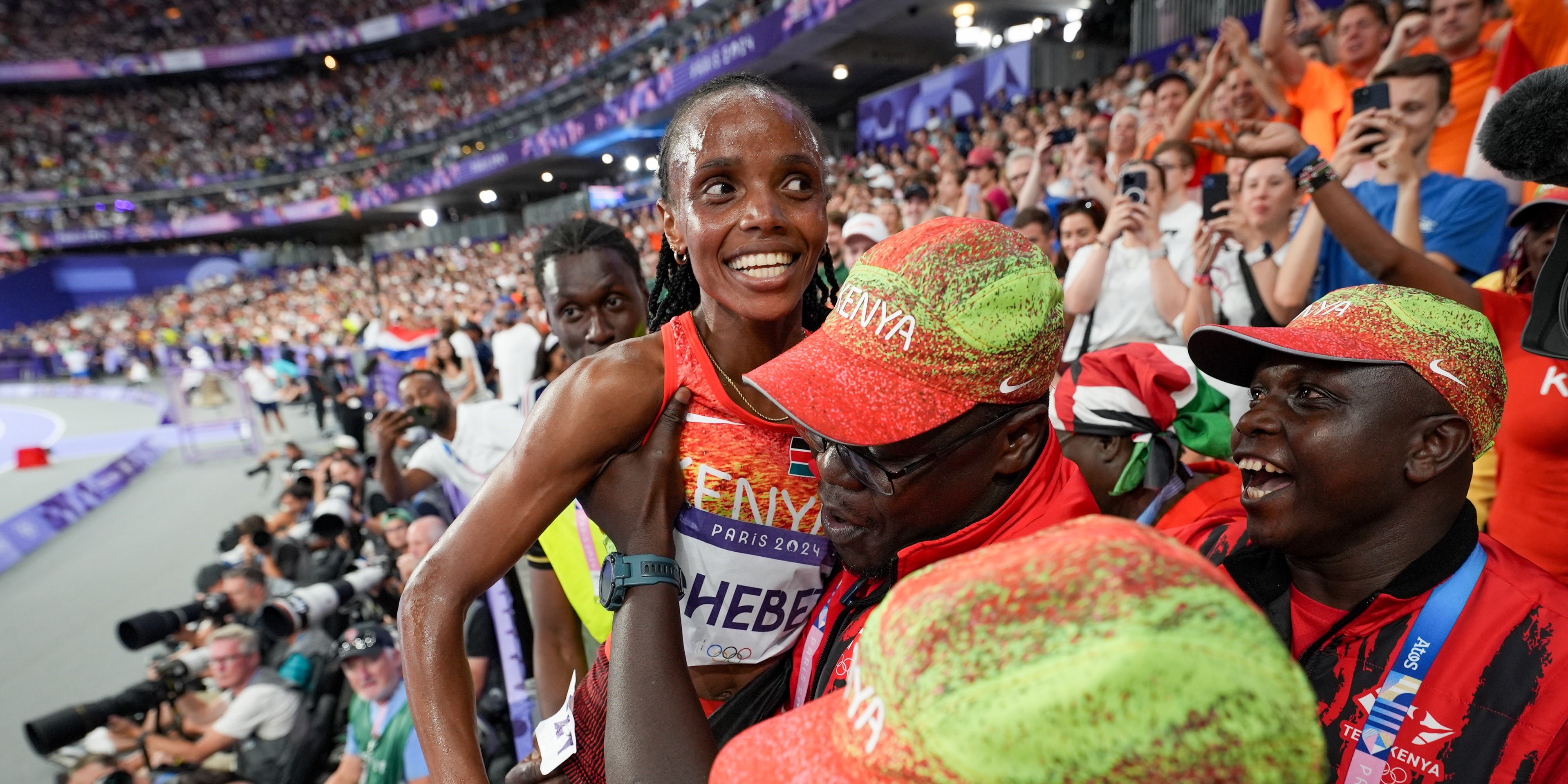 The Kenyan athlete has achieved a "stayer's double" at the 2024 ...