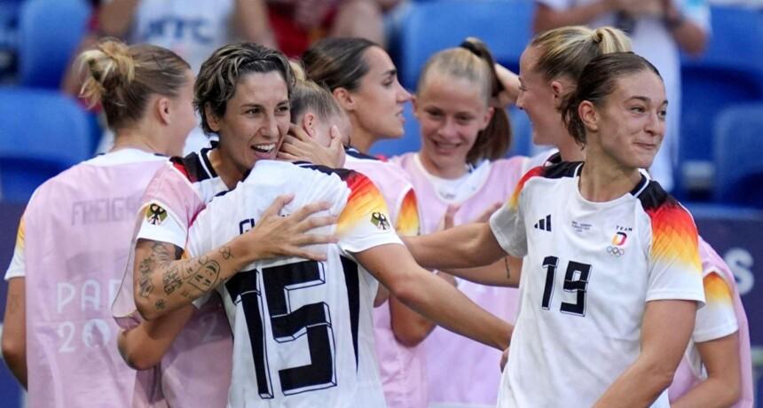 The German women's team clinched the bronze medals at the Olympics in a ...