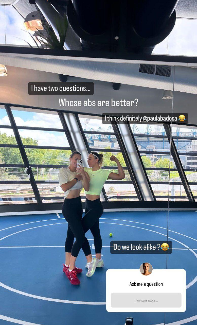 PHOTO. Whose abs are better? The Australian Open champion and her ...